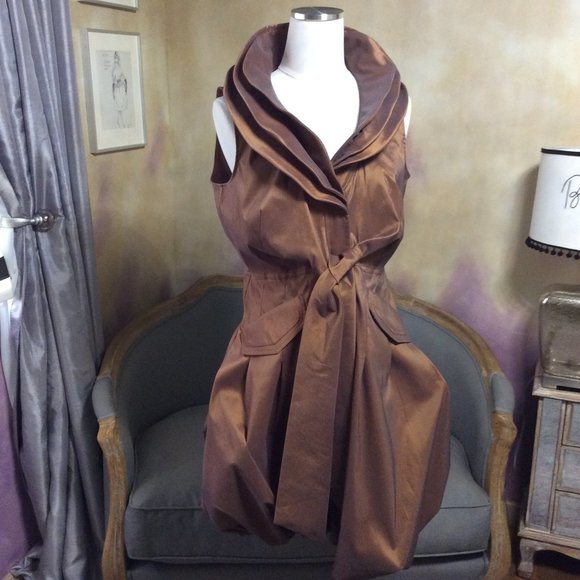 Samuel Dong | Dresses | Samuel Dong Bubble Dress With Wired Collar ...